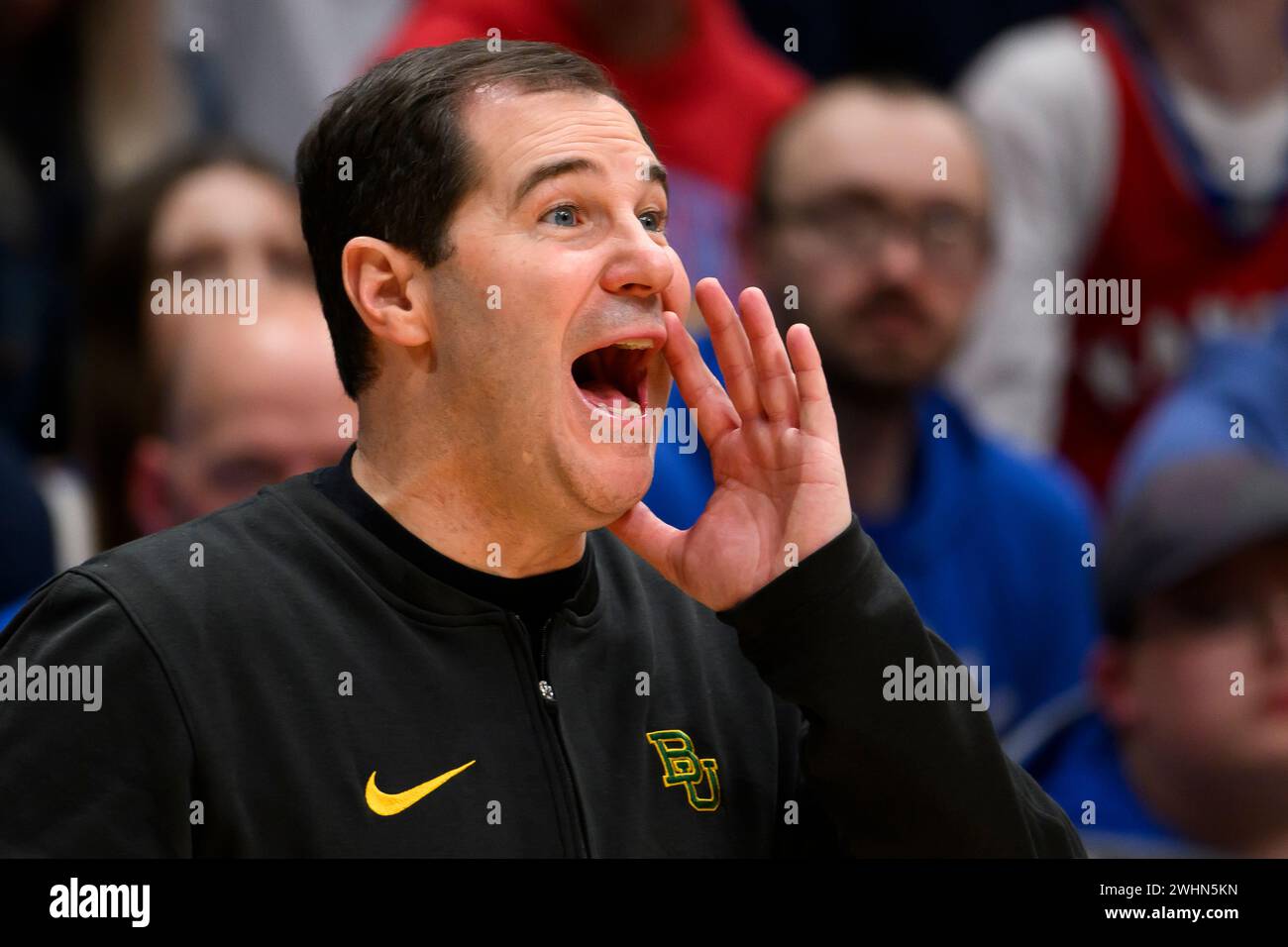 Baylor head coach Scott Drew calls directions to his team during the ...