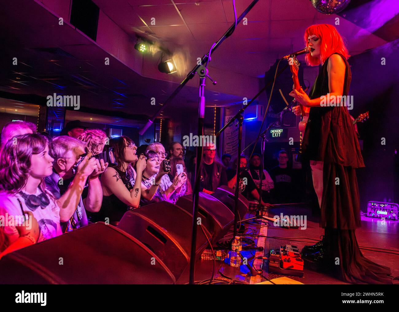 Leeds, UK. 10th Feb, 2024. Alternative English rock band Venus Grrrls ...
