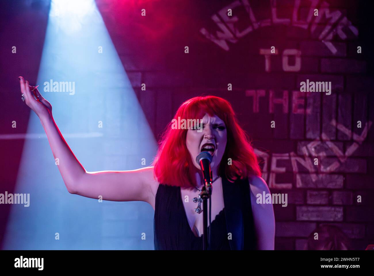 Leeds, UK. 10th Feb, 2024. Grace Kelly, lead singer of alternative ...