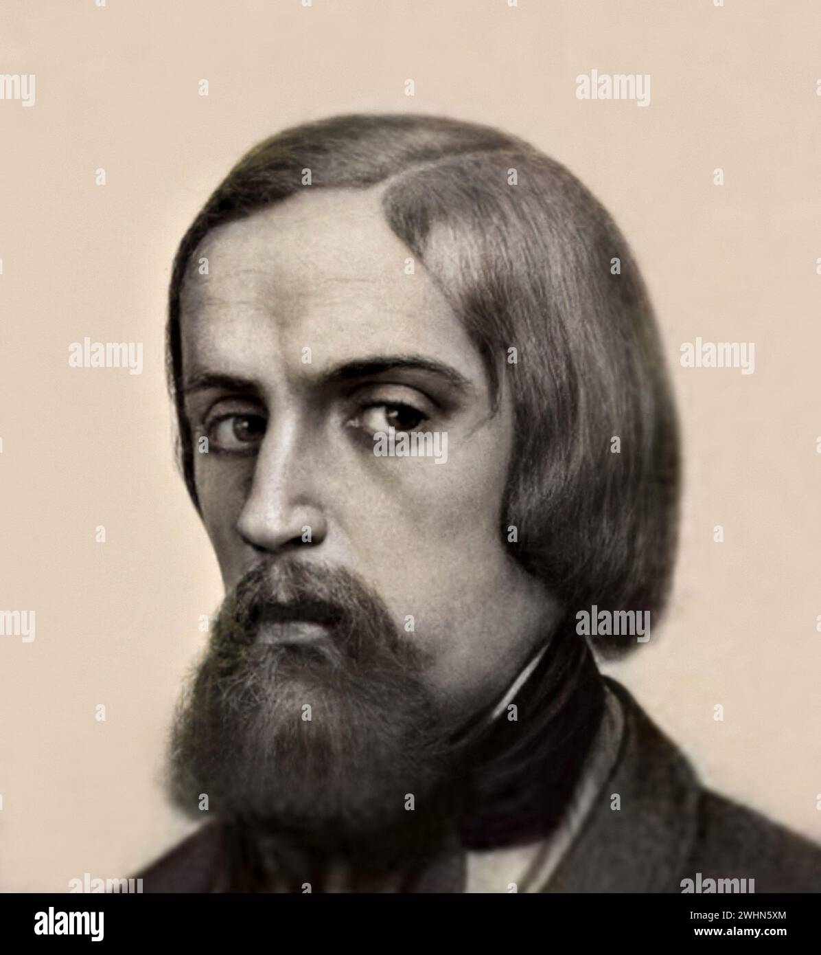 1849 c., ITALY : The italian poet and patriot GOFFREDO MAMELI ( 1827 ...