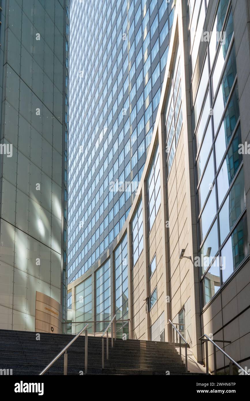 Major construction site of four high-rise buildings in Frankfurt's ...
