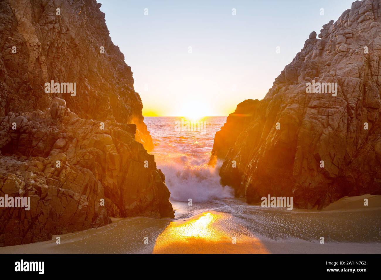 Fascinating landscape in the Mexican state of Baja California Stock ...