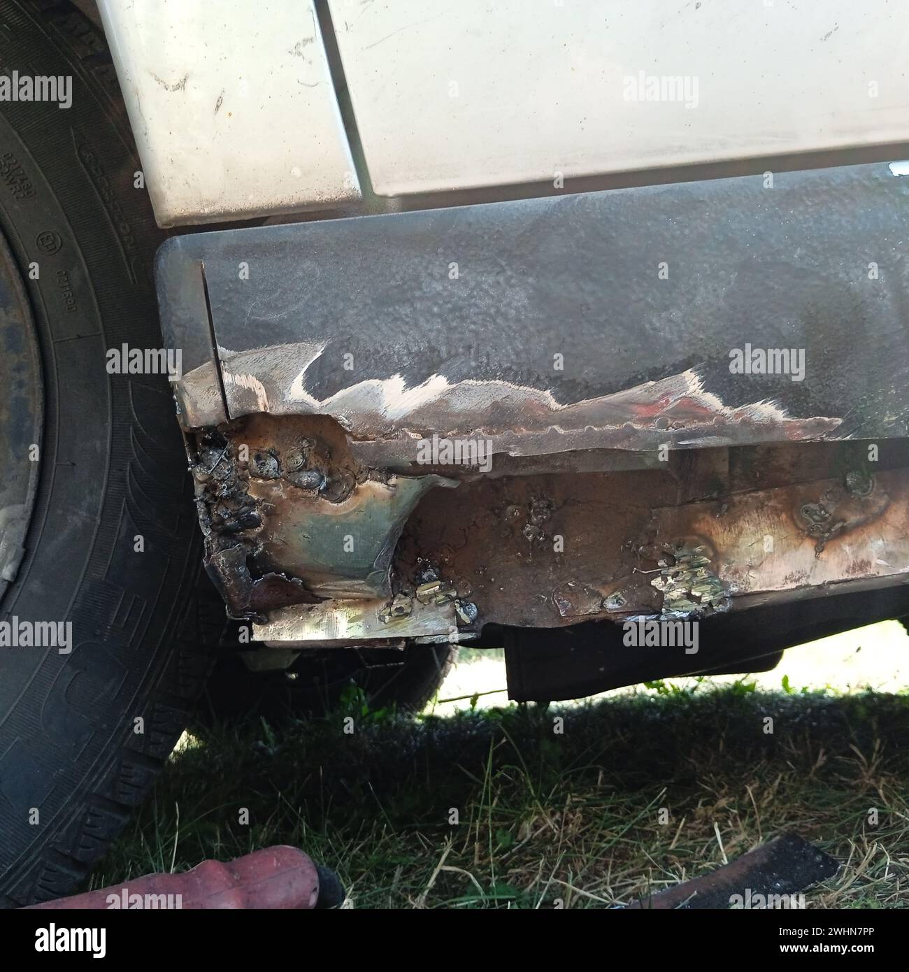 Rust on the vehicle body Stock Photo - Alamy