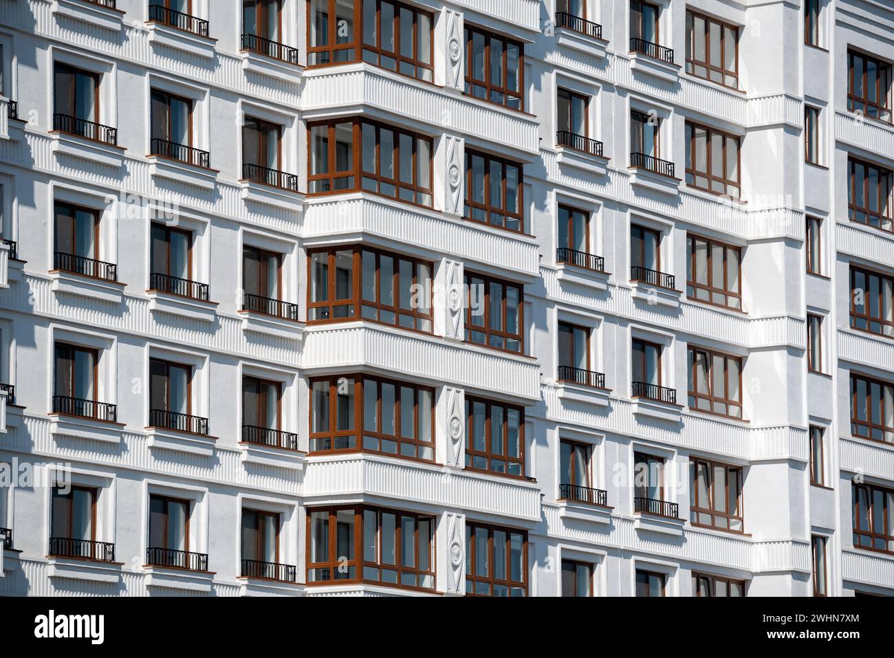 Walls and empty windows of new modern houses in Ukraine Stock Photo - Alamy
