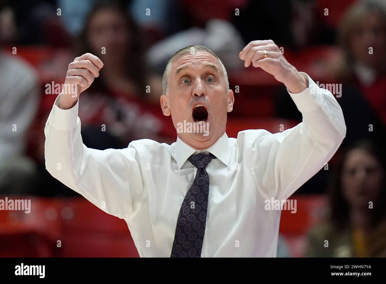 Arizona State coach Bobby Hurley reacts during the first half of the ...
