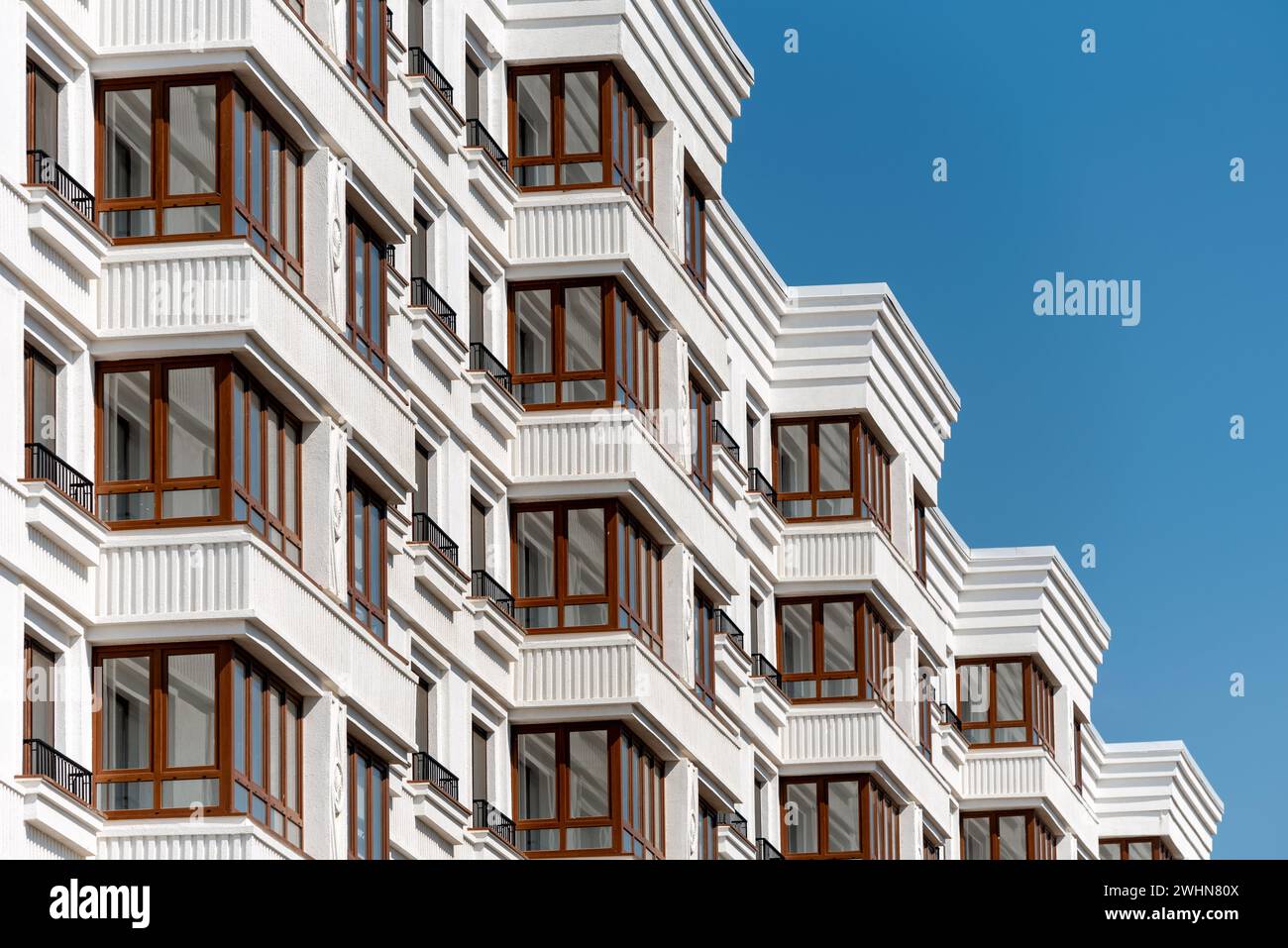 Walls and empty windows of new modern houses in Ukraine Stock Photo - Alamy