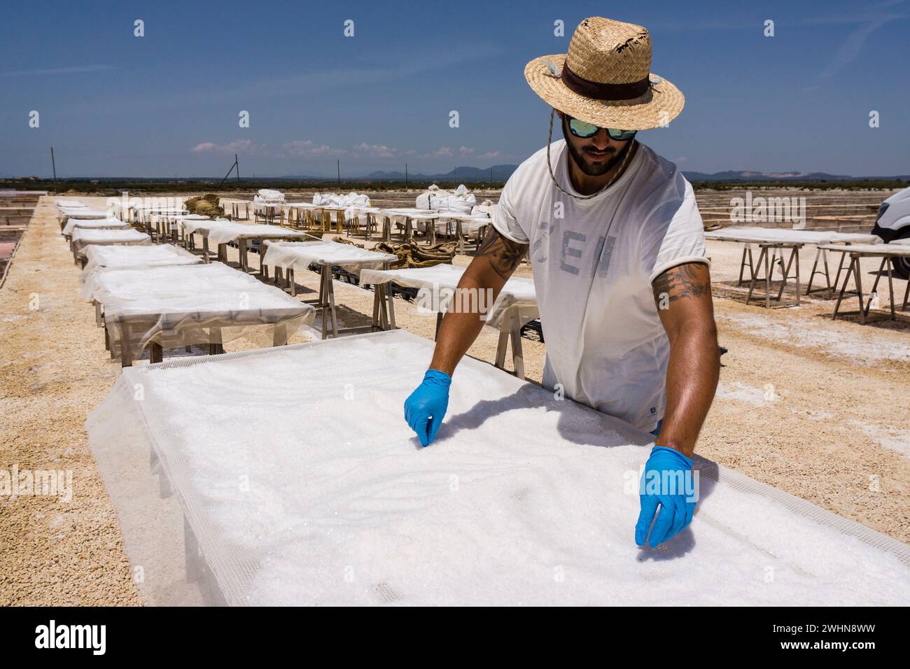Working with salt hi-res stock photography and images - Alamy