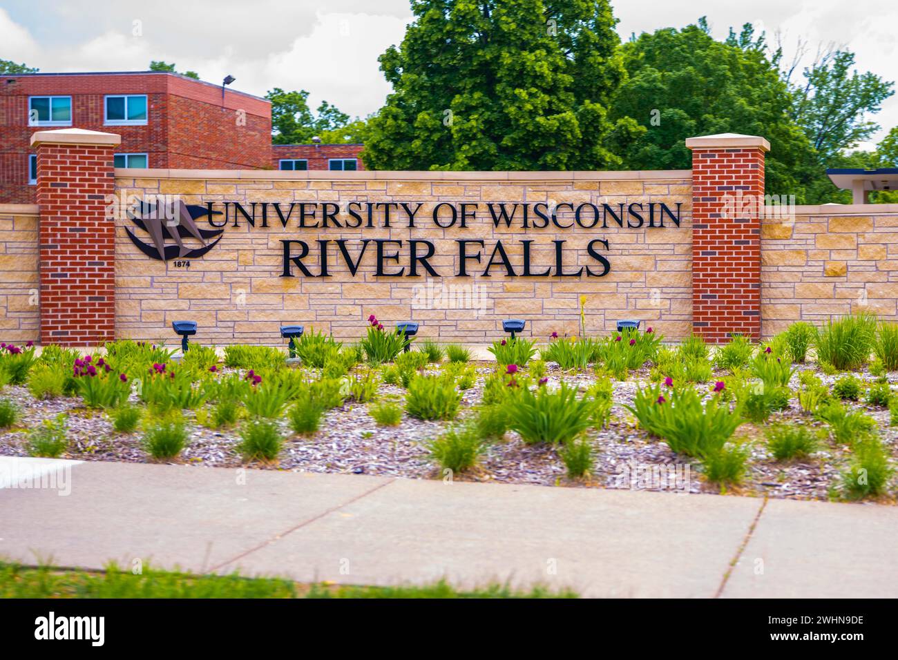 River Falls, WI, USA - June 5, 2022: The University of Wisconsin River Falls Stock Photo - Alamy