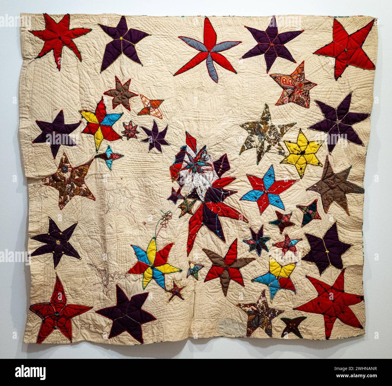 Elizabeth Talford Scott hand-sewn fabric art from 1993-96 called ...
