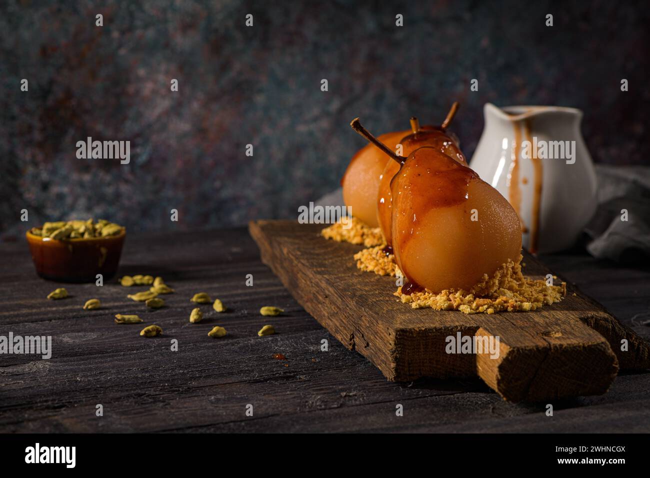 Cooked pears in dessert hi-res stock photography and images - Alamy