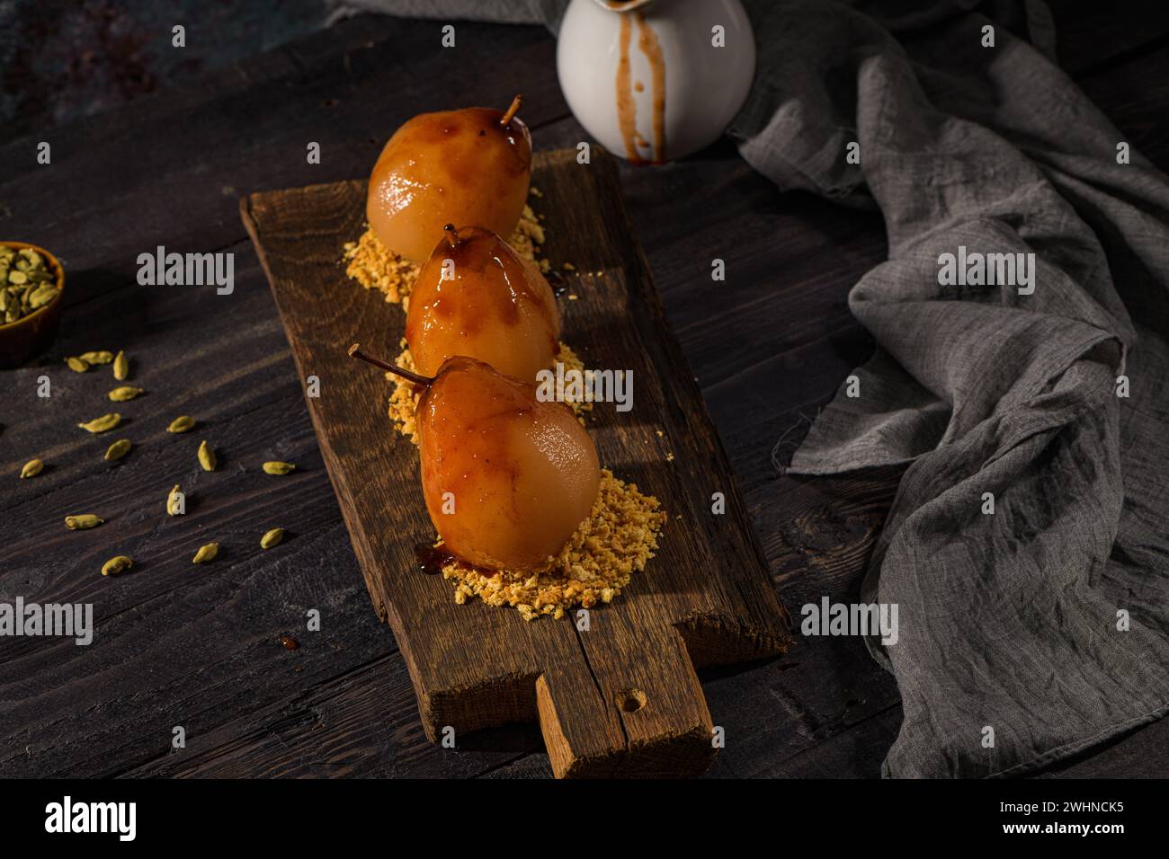 Cooked pears in dessert hi-res stock photography and images - Alamy