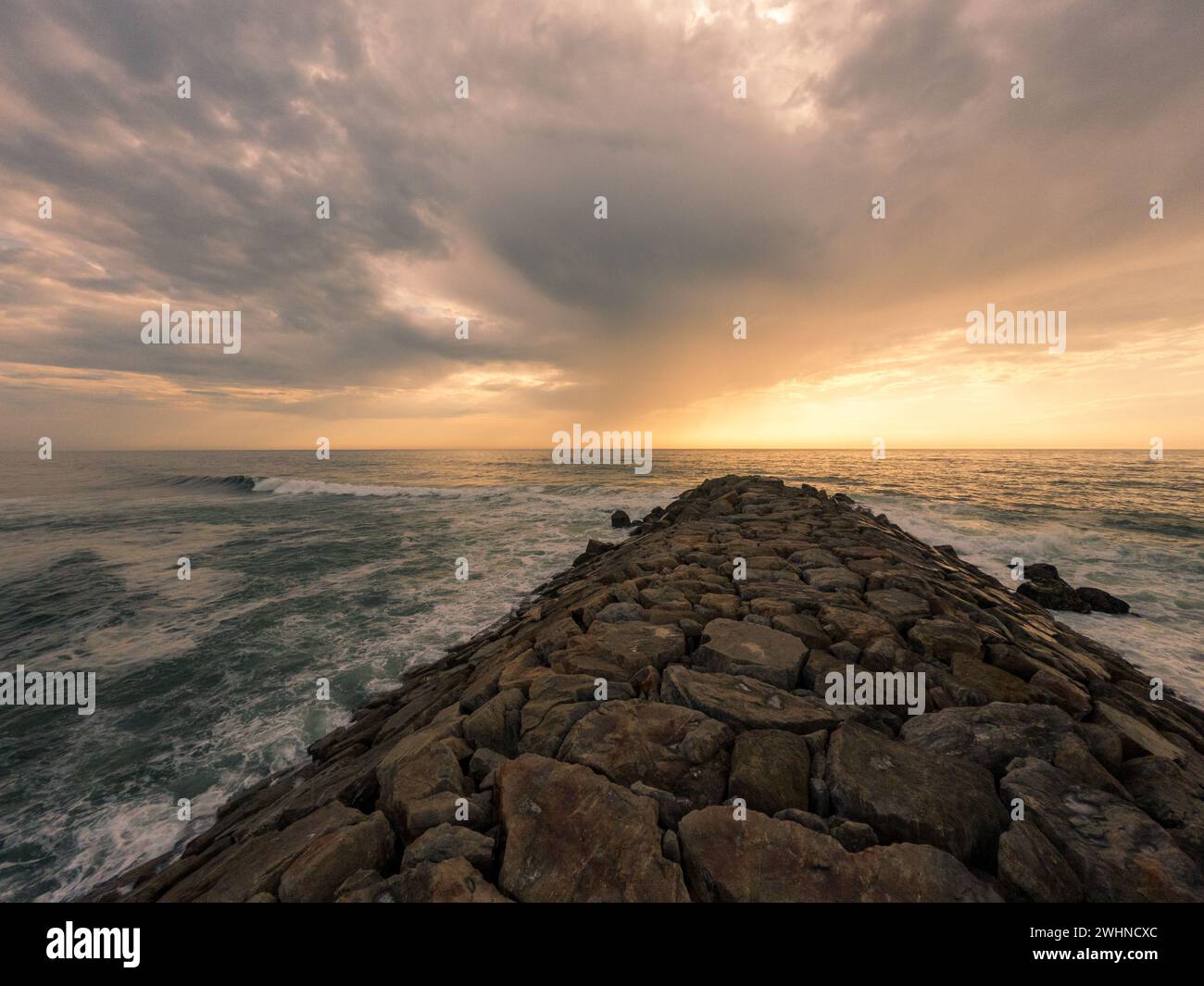 View south of Furadouro beach Stock Photo - Alamy