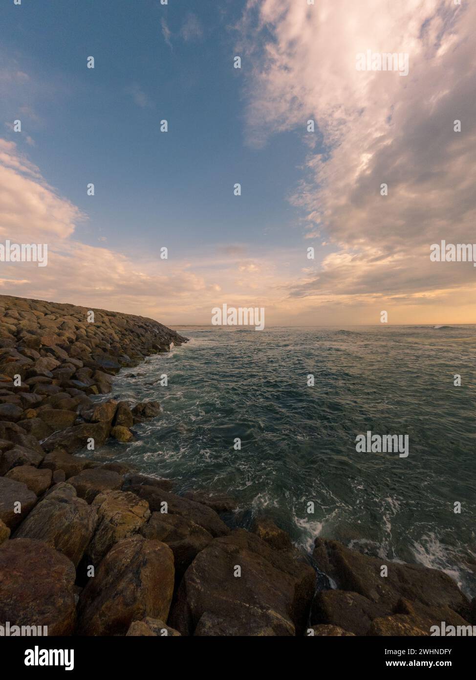 View south of Furadouro beach Stock Photo - Alamy