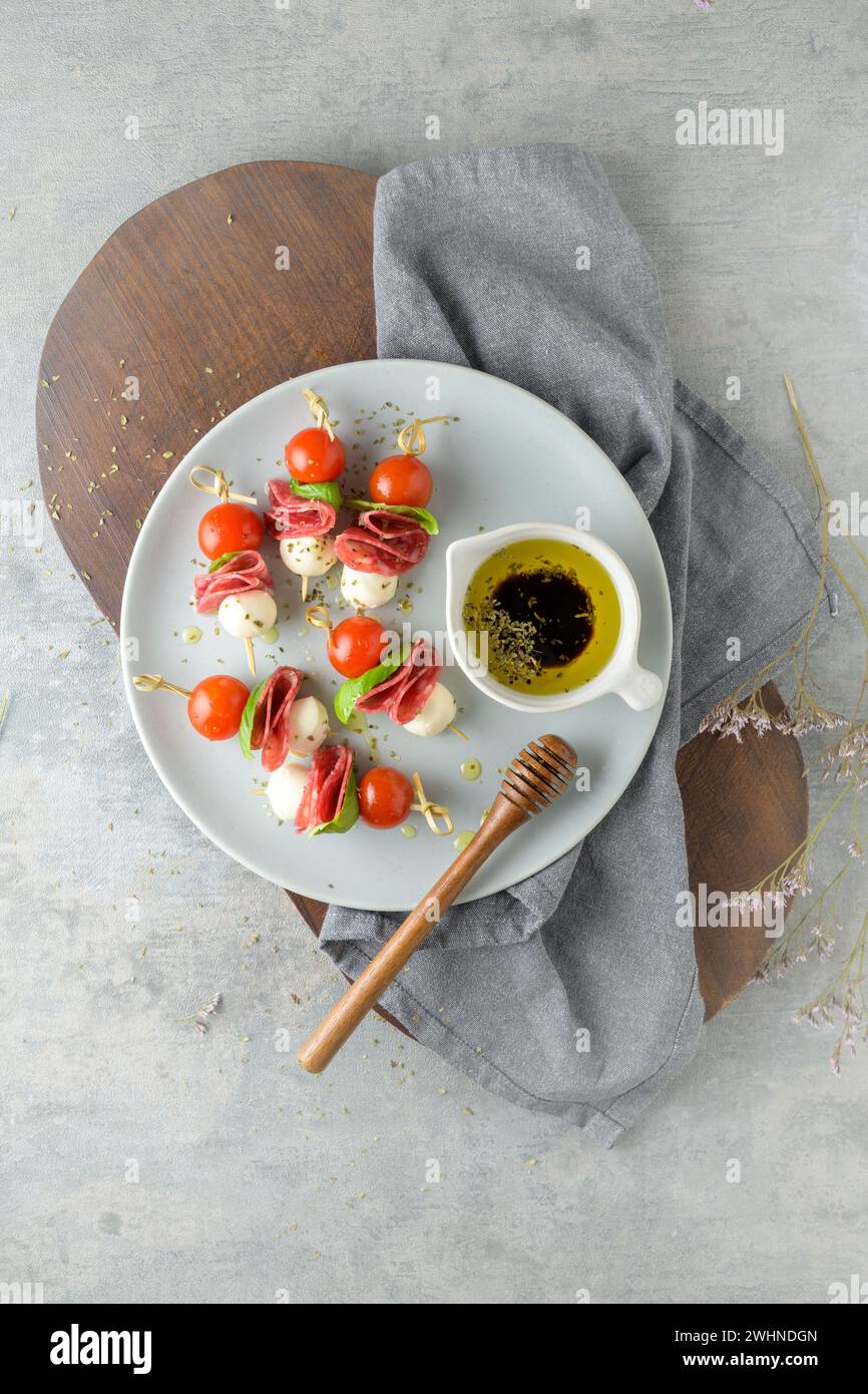 Italian style appetizer Stock Photo - Alamy