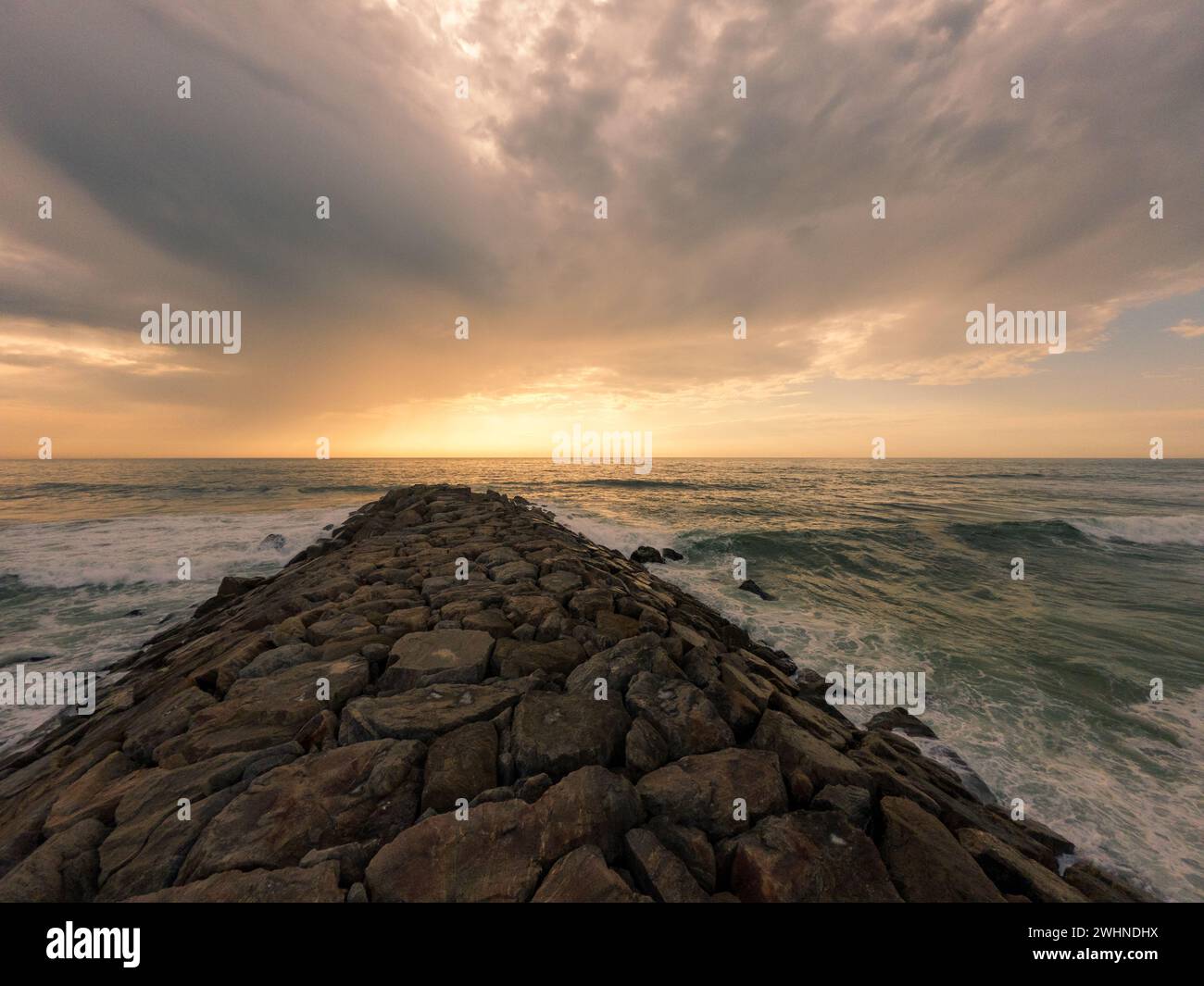 View south of Furadouro beach Stock Photo - Alamy