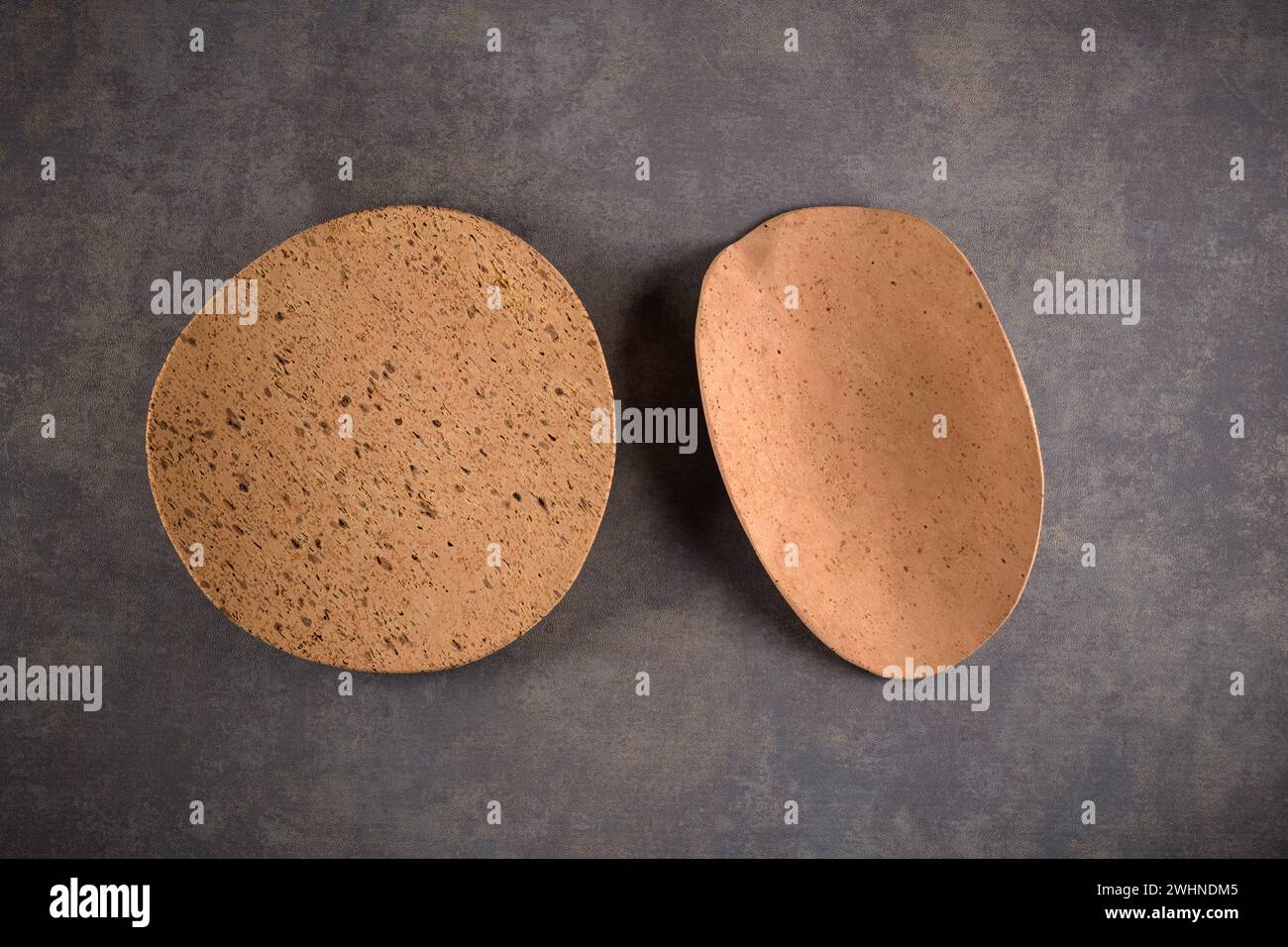 Two cork plates Stock Photo - Alamy