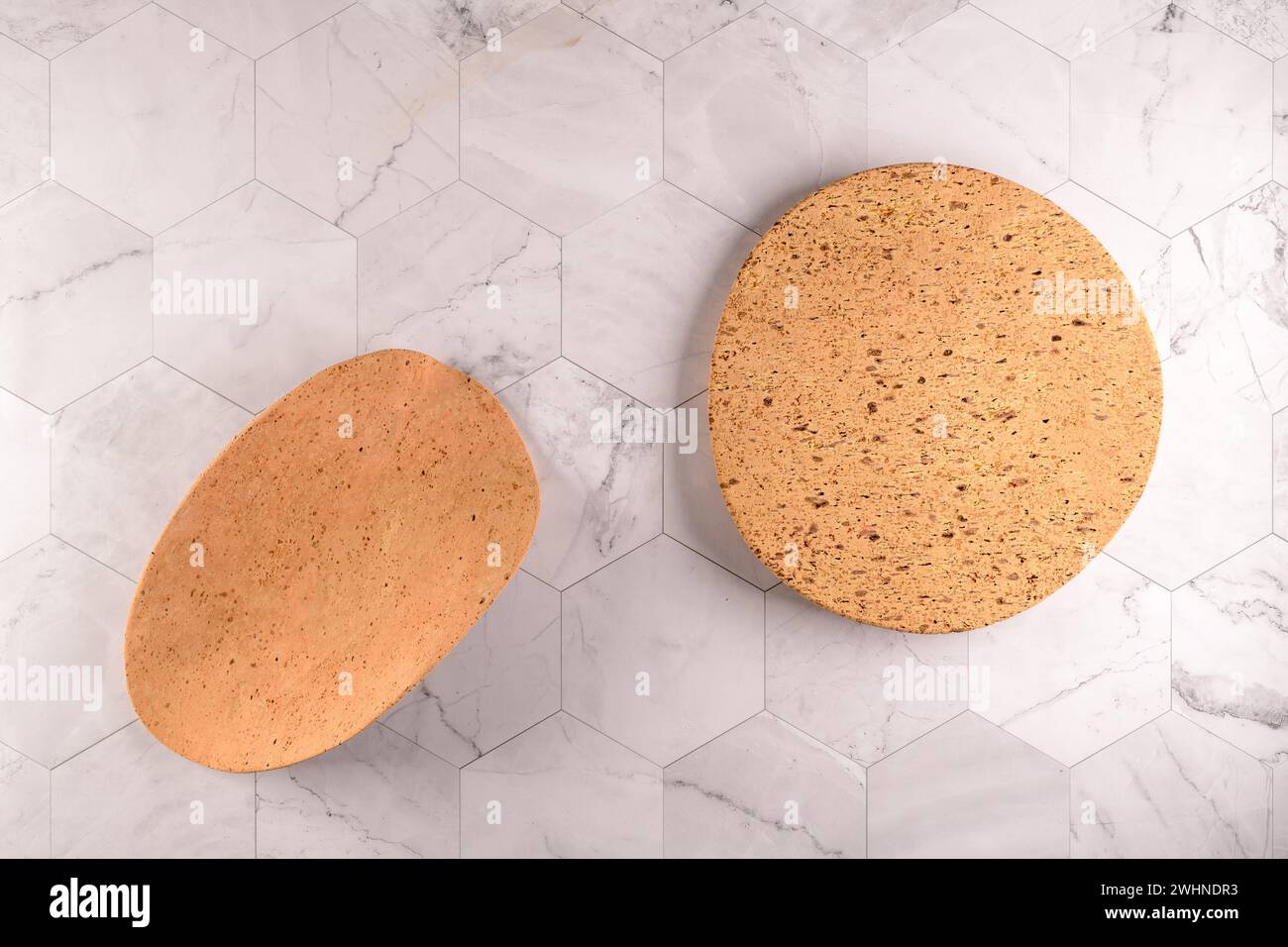 Two cork plates Stock Photo - Alamy