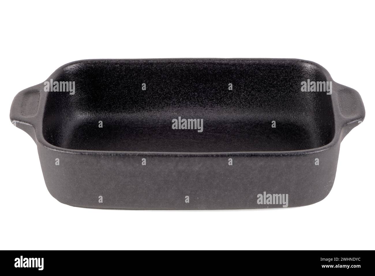 Black rectangular pot for stove Stock Photo - Alamy
