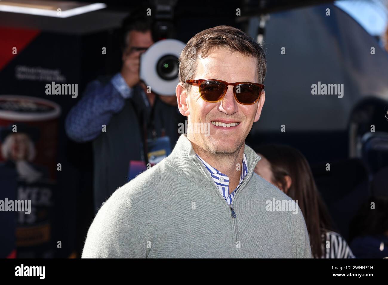 Las Vegas, NV, USA. 10th Feb, 2024. Retired NFL quarterback Eli Manning ...