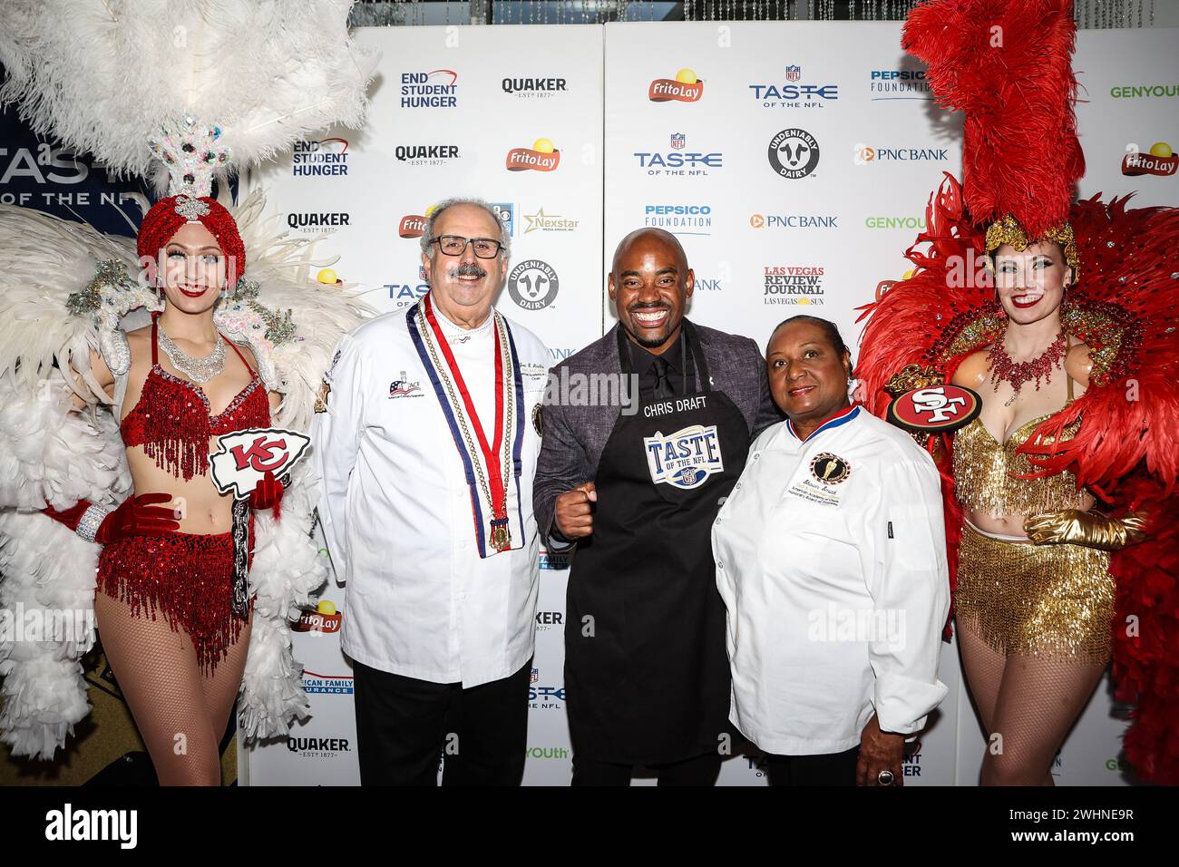 Las Vegas, NV, USA. 10th Feb, 2024. Retired NFL player Chris Draft and ...