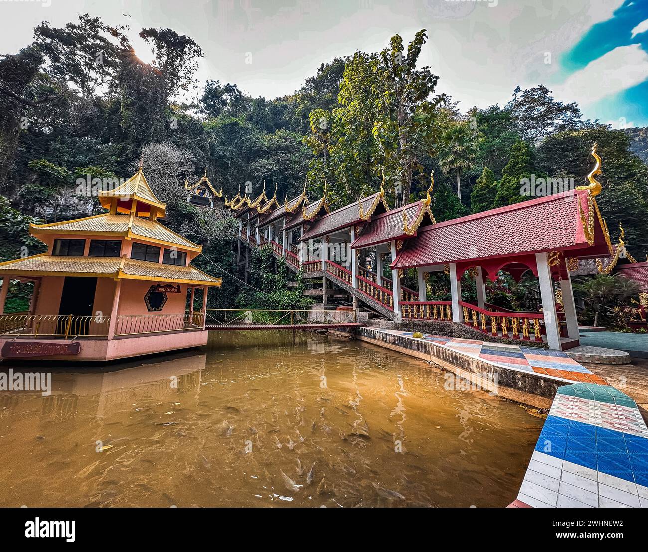 Wat Tham Tap Tao Temple of the Light Cave and Dark Cave, in Chiang Dao ...