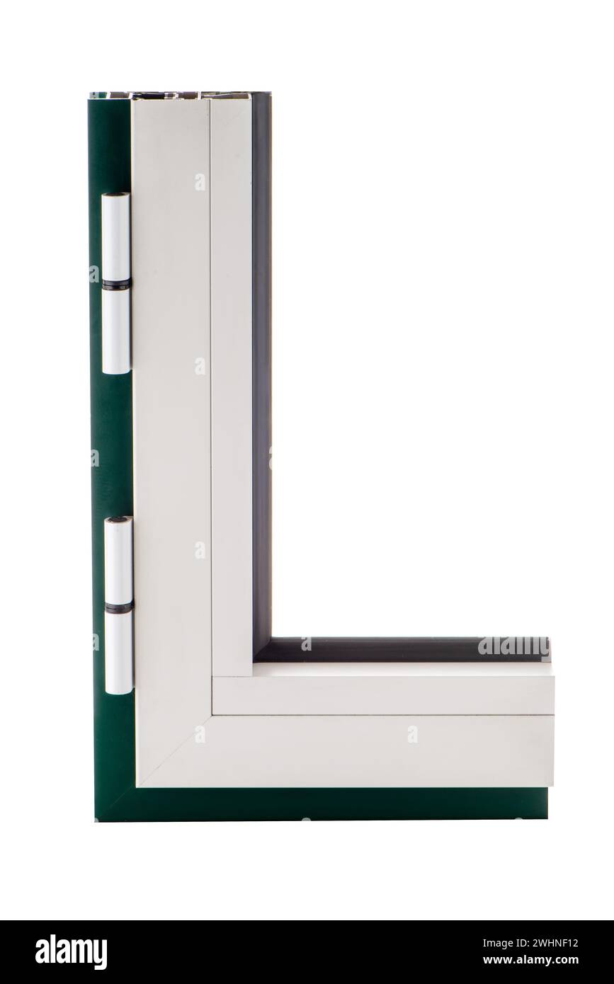 Aluminium window sample Stock Photo - Alamy
