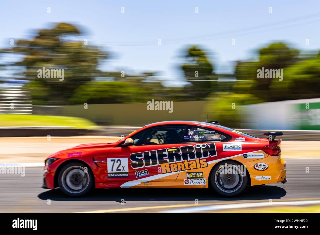 Sandown Park, Australia. 11 February, 2024. Iain Sherrin (#72 ...