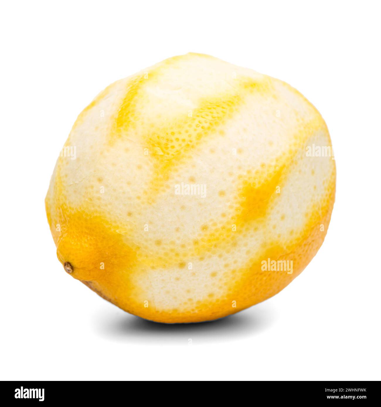 Peeled lemon fruit Stock Photo - Alamy