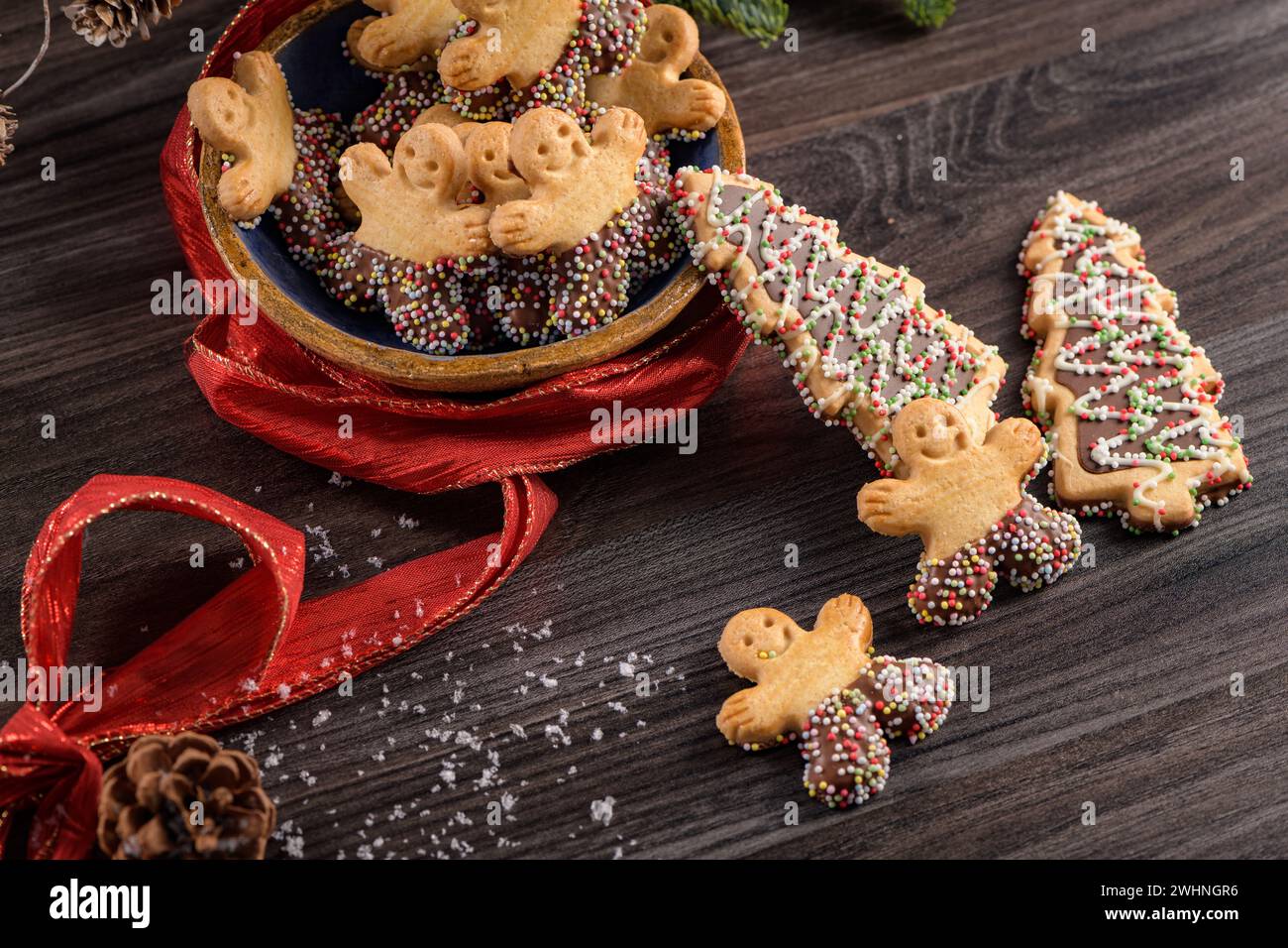 Christmas gingerbread cookies Stock Photo - Alamy