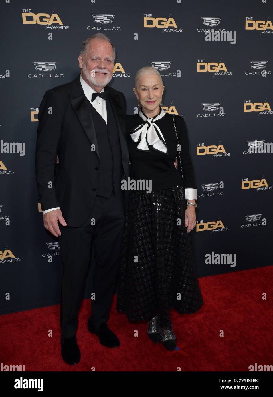 LOS ANGELES, USA. February 10, 2024: Dame Helen Mirren & Taylor ...
