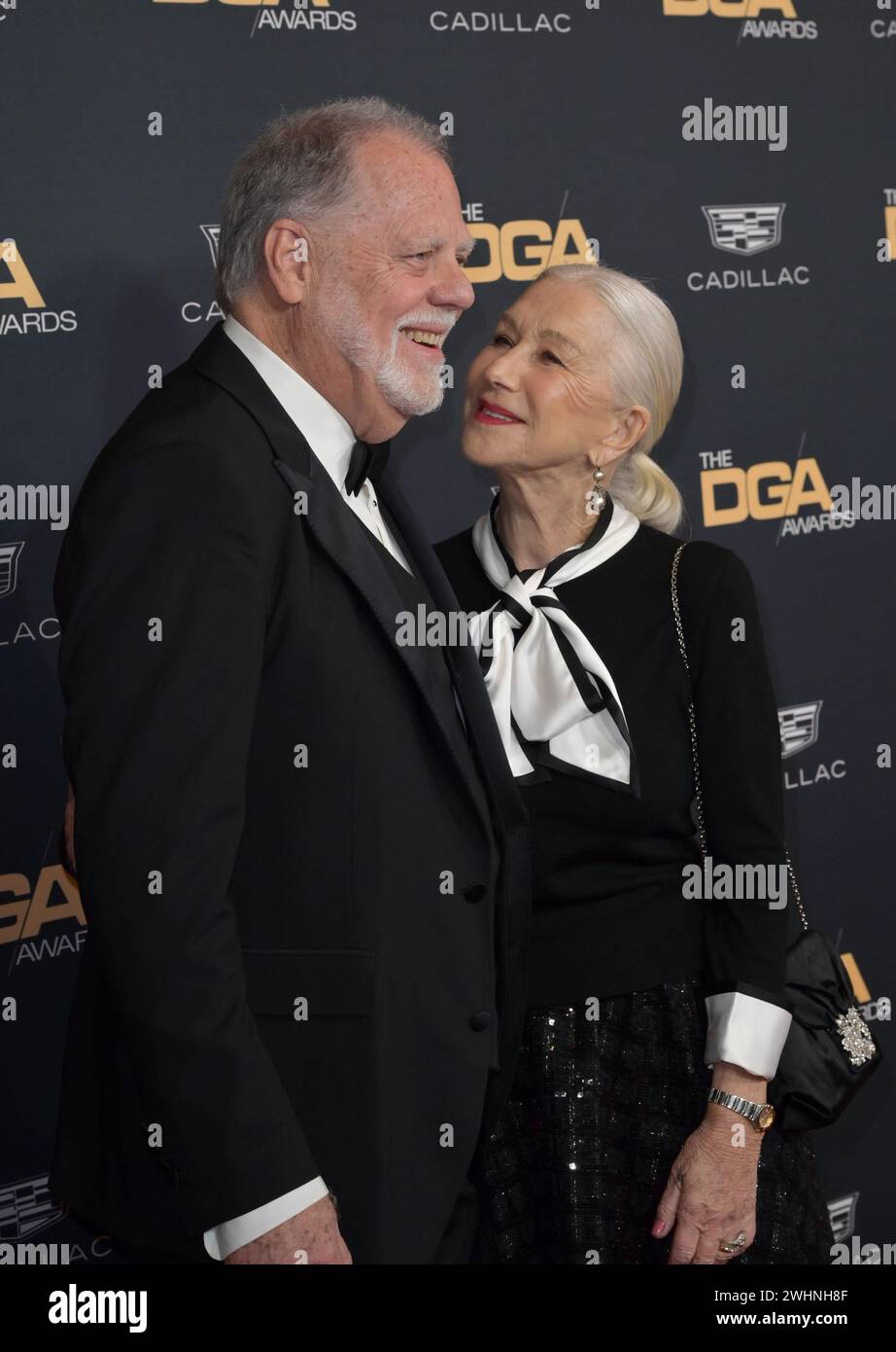 LOS ANGELES, USA. February 10, 2024: Dame Helen Mirren & Taylor ...