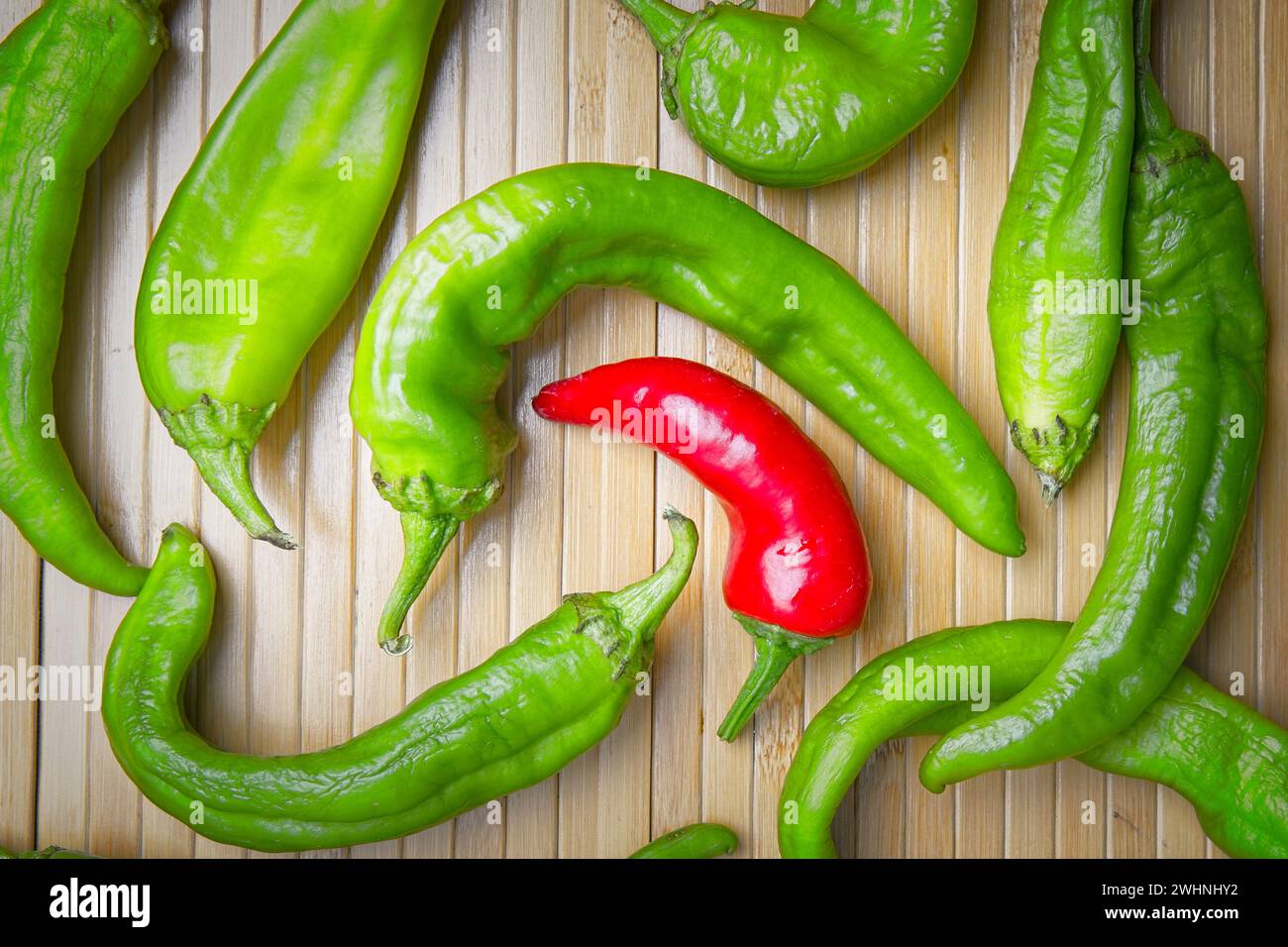 Long green pepper hi-res stock photography and images - Alamy