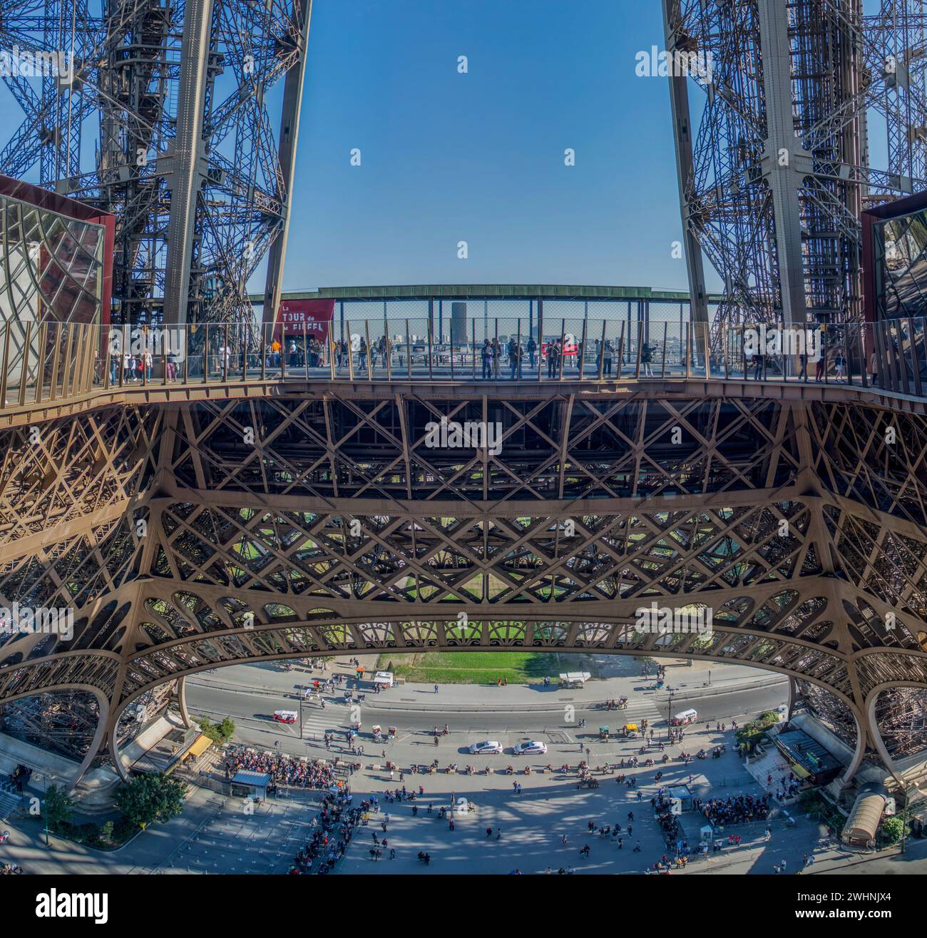 Eiffel tower closeup view famous hi-res stock photography and images ...