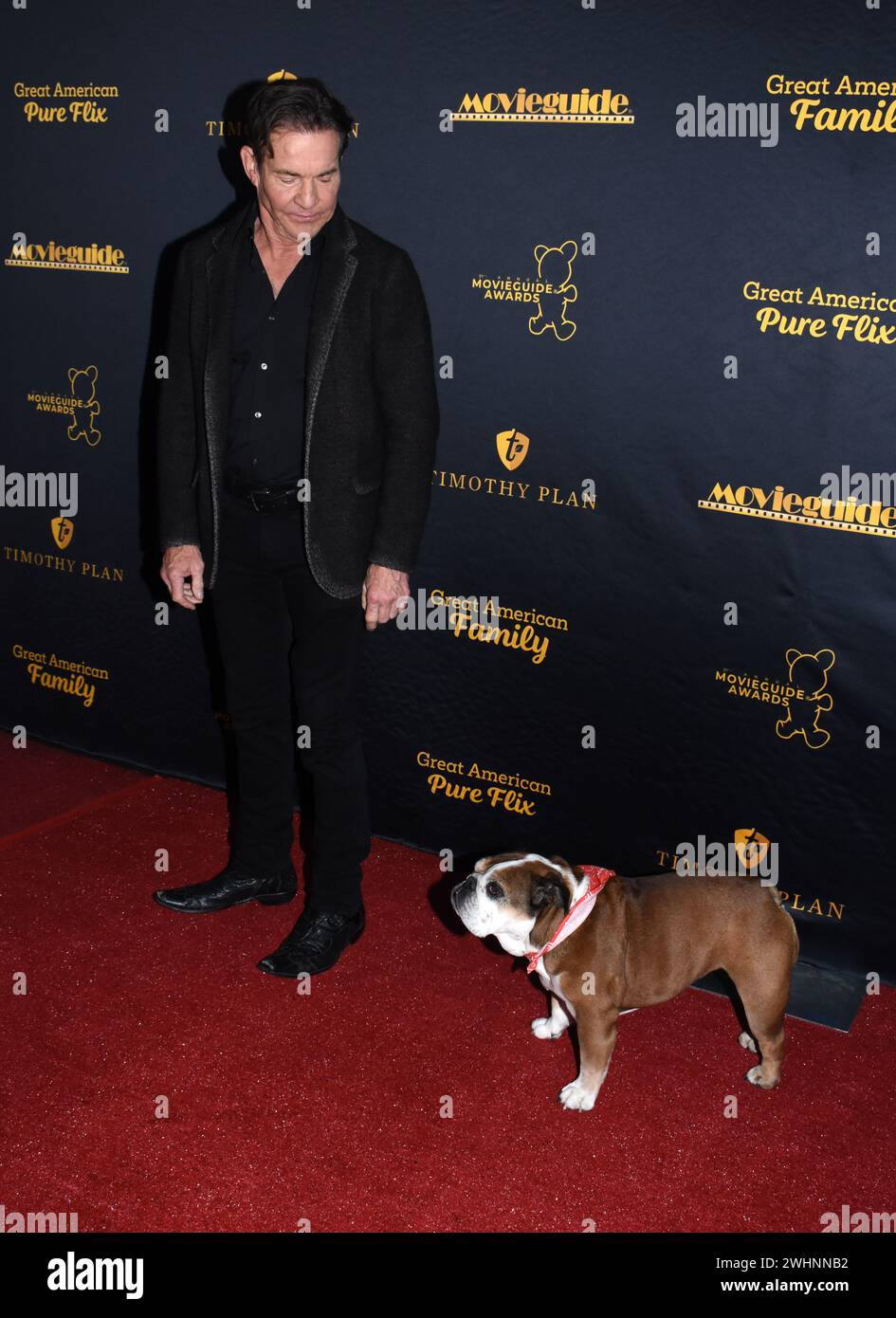 Los Angeles, California, USA 9th February 2024 Actor Dennis Quaid and ...