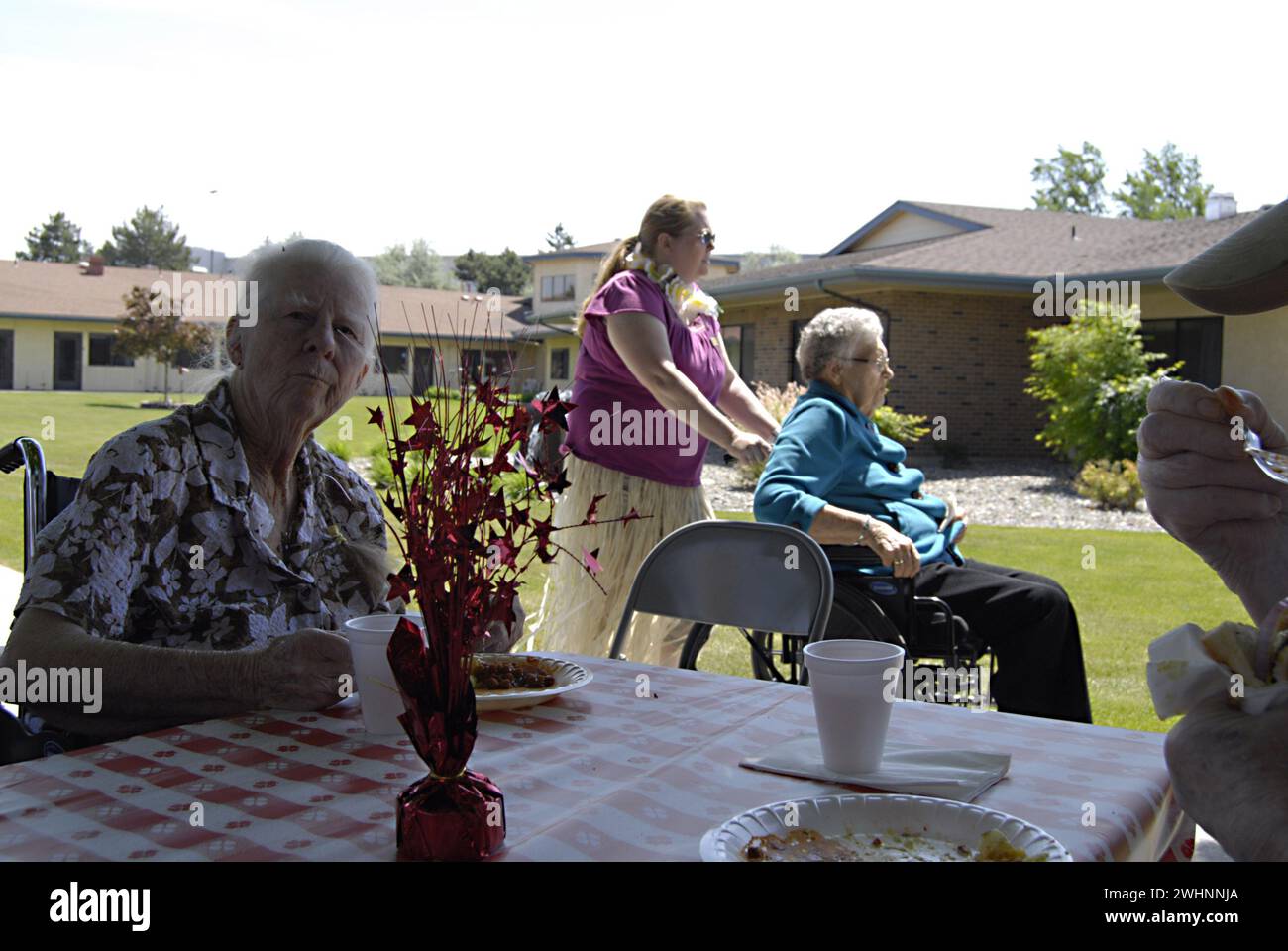 LEWISTON/IDAHO STATE/USA Senior citizen at R oyal Plaza Retirement ...