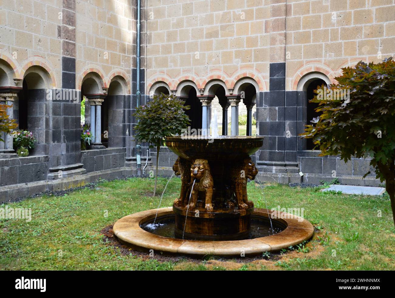 Historical Abbey Maria lach Rhine Land - Palatinate Stock Photo - Alamy