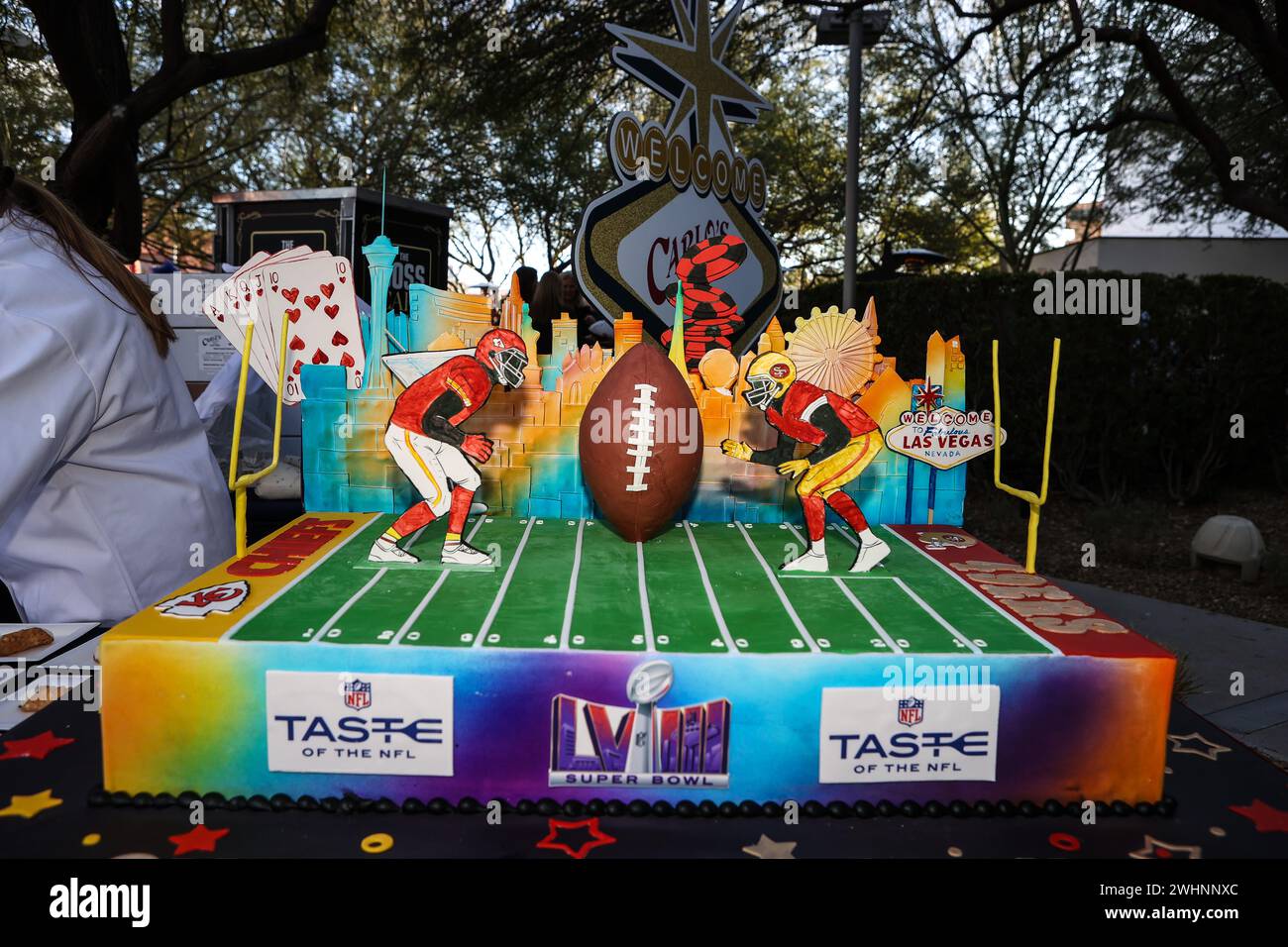 Las Vegas, NV, USA. 10th Feb, 2024. A cake created by Carlo's Bake Shop ...