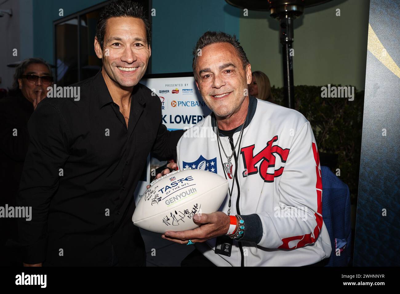 February 10, 2024: (L-R) Reporter Jason Feinberg poses for a photo with ...