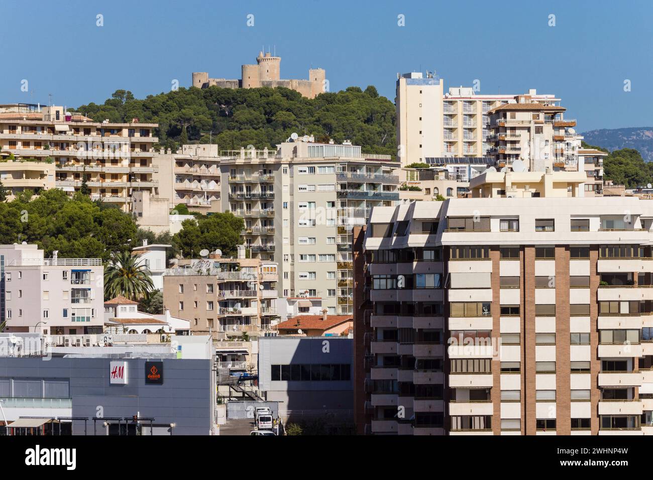 Bellver Castle (XIV century Stock Photo - Alamy