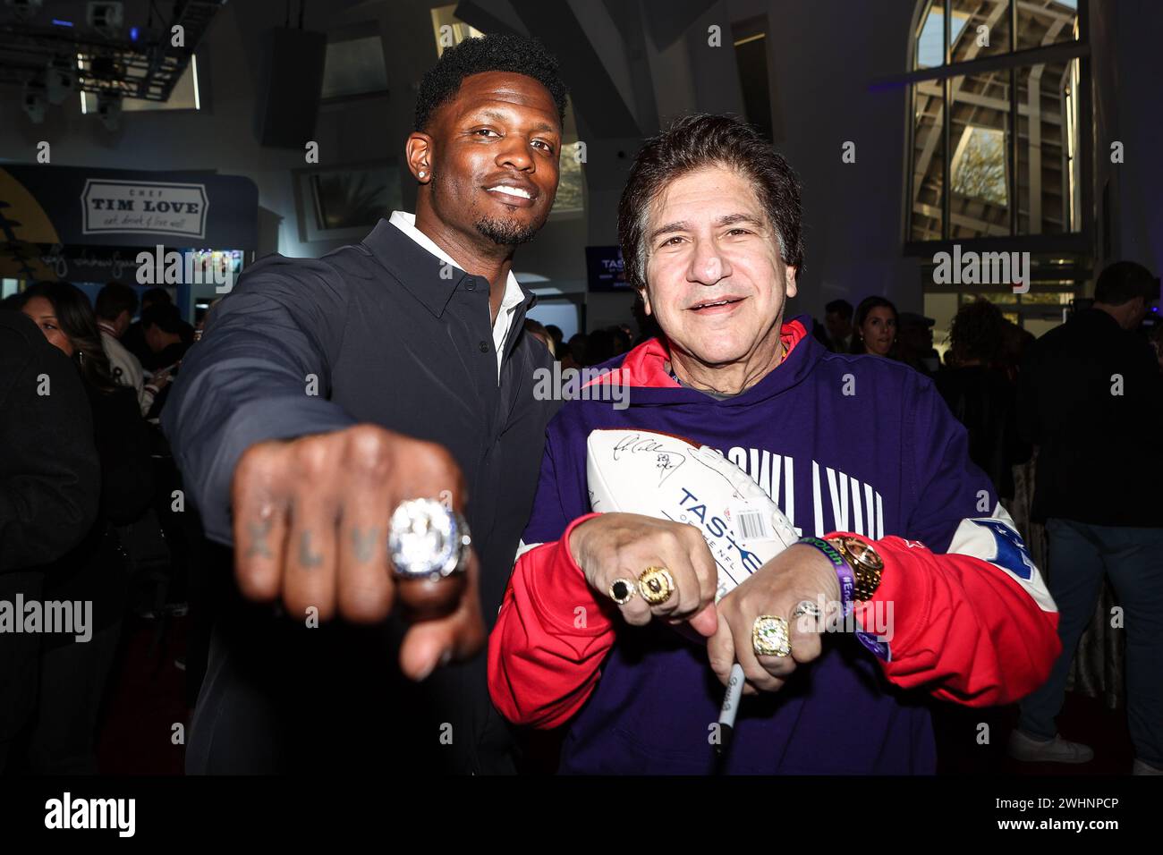 February 10, 2024: (L-R) NFL Hall of Fame members Shannon Sharpe ...