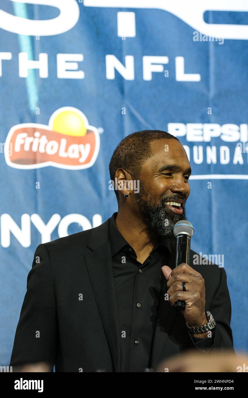 February 10, 2024: NFL Hall of Fame member Charles Woodson on stage ...
