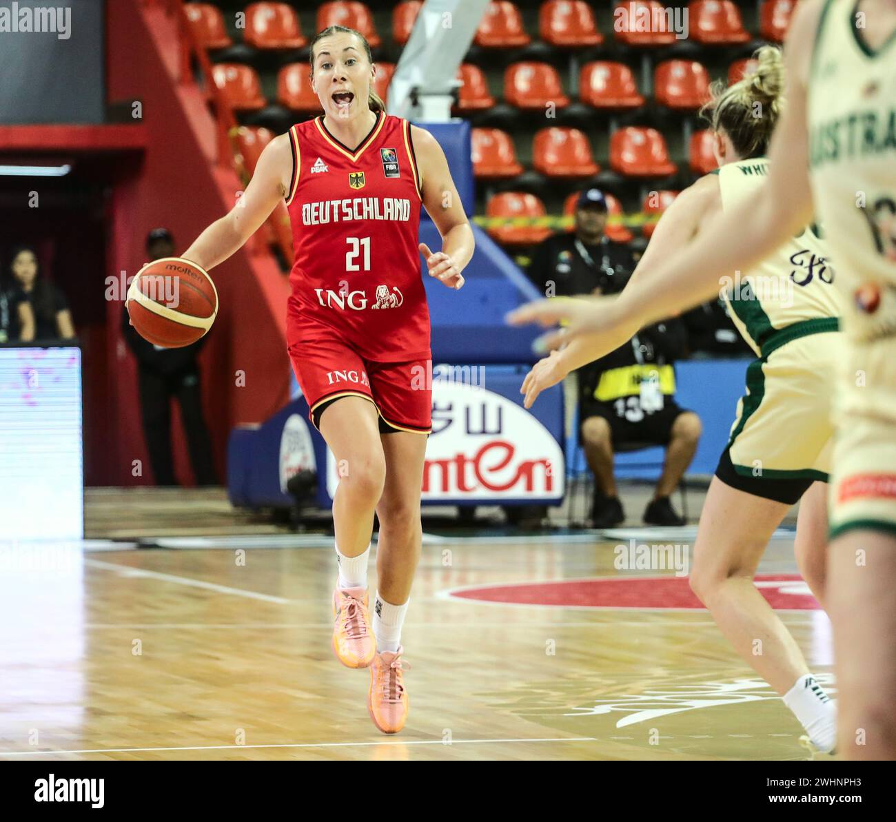 Belem, Brazil. 10th Feb, 2024. Basketball, Women: Olympic qualification ...