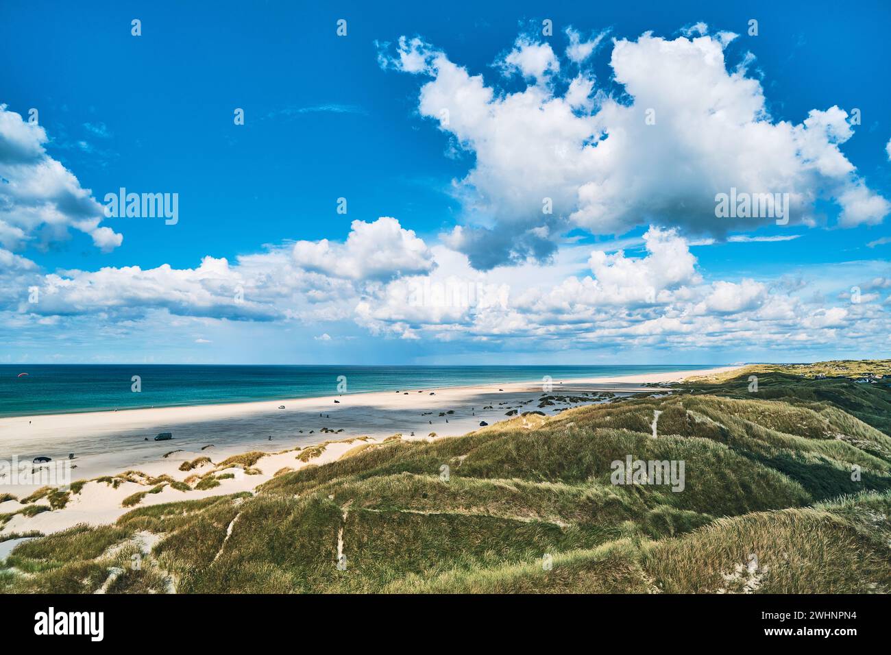 Vast Dune landscape at danish north sea coastline Stock Photo - Alamy