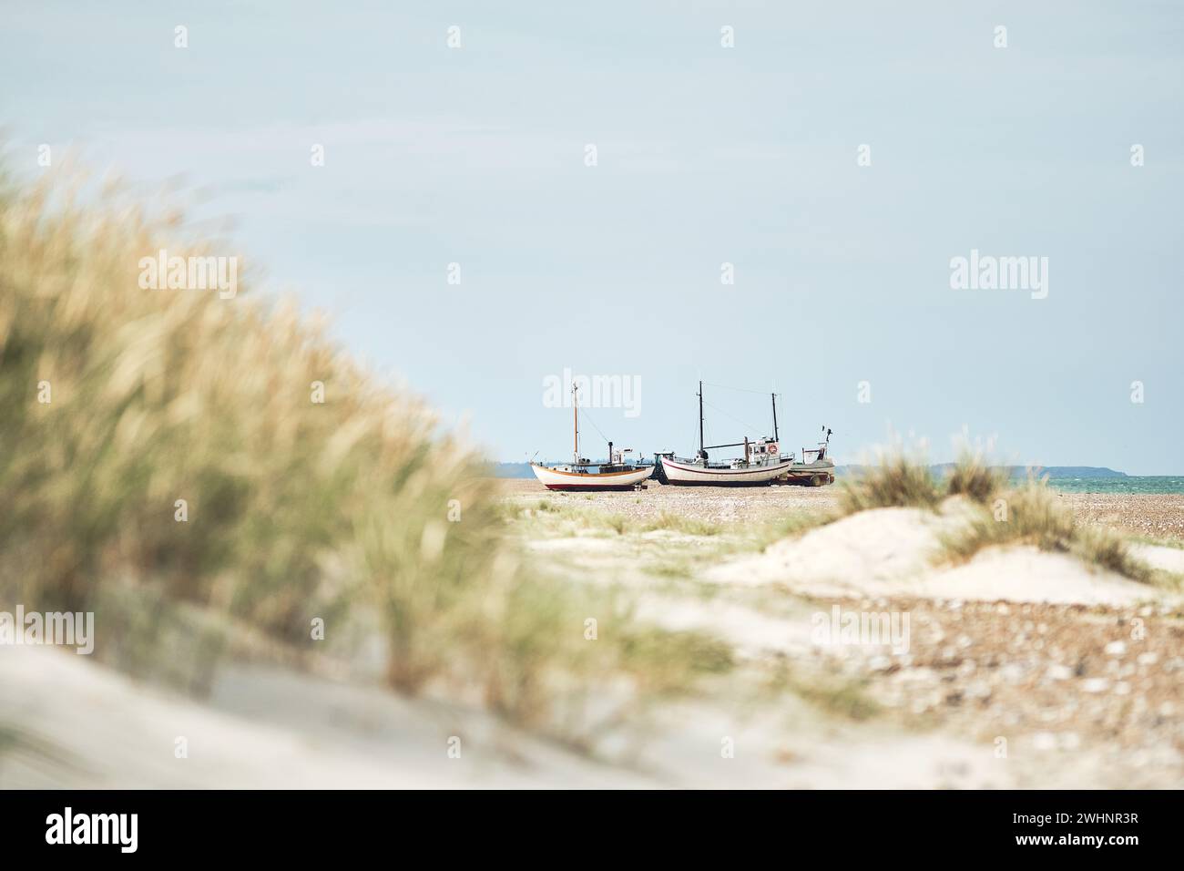 Fishing boats slettestrand denmark hi-res stock photography and images ...