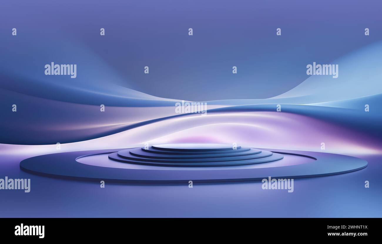 Light Blue Podium Background Stock Photo - Alamy