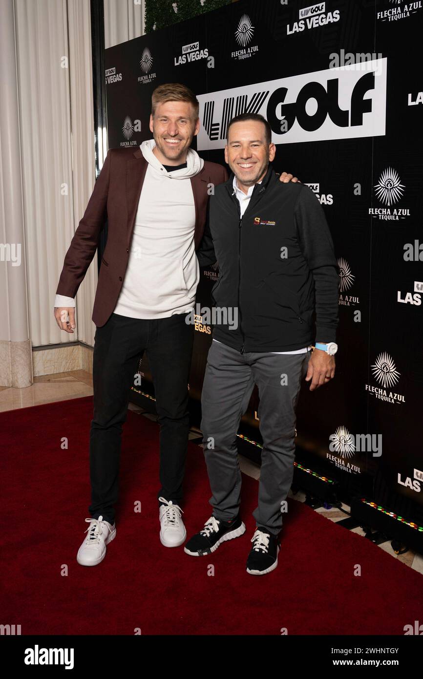 Captain Sergio Garcia of Fireballs GC and attendee pose for a photo ...