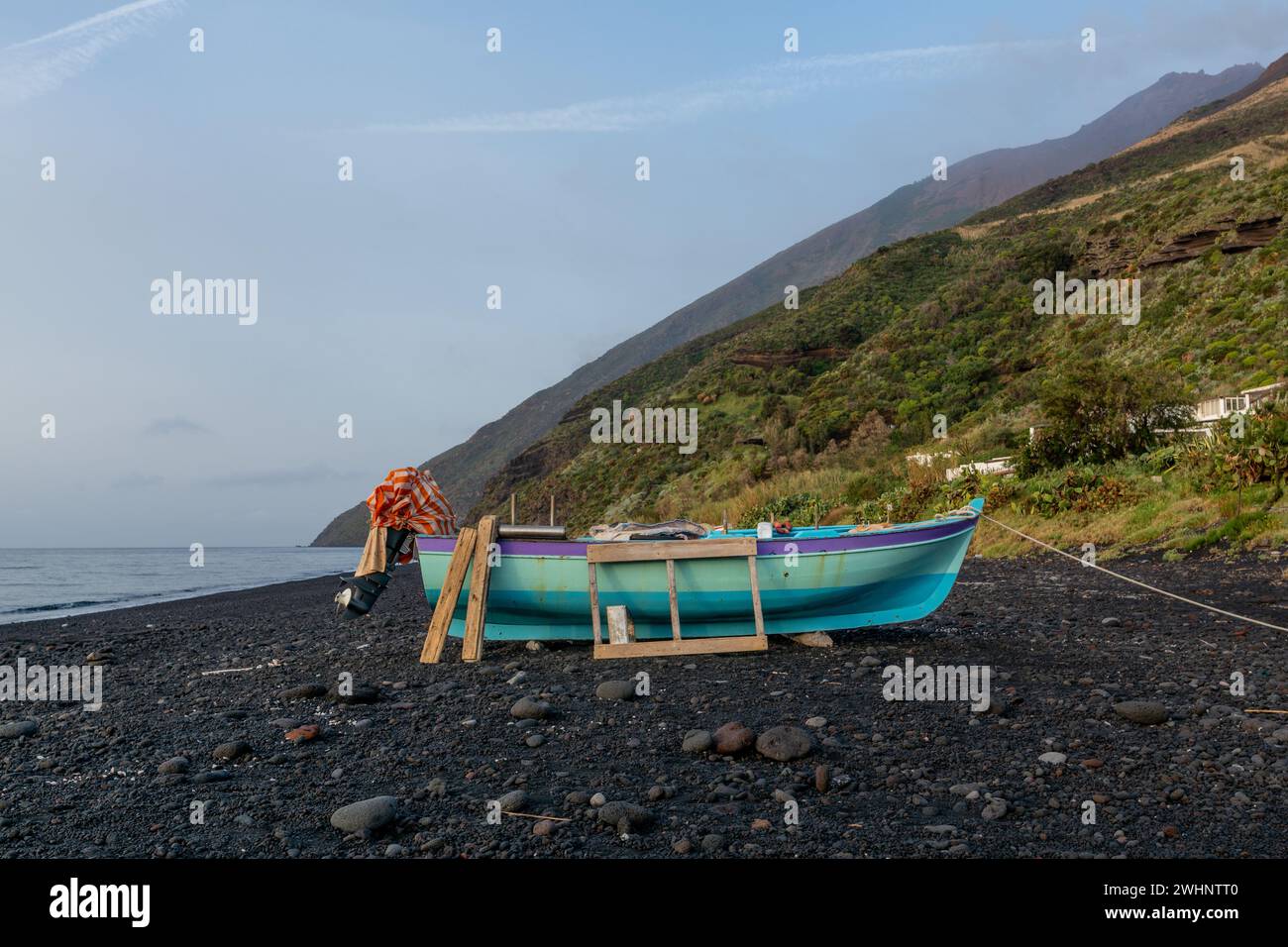 Fishing on volcanic beach hi-res stock photography and images - Alamy