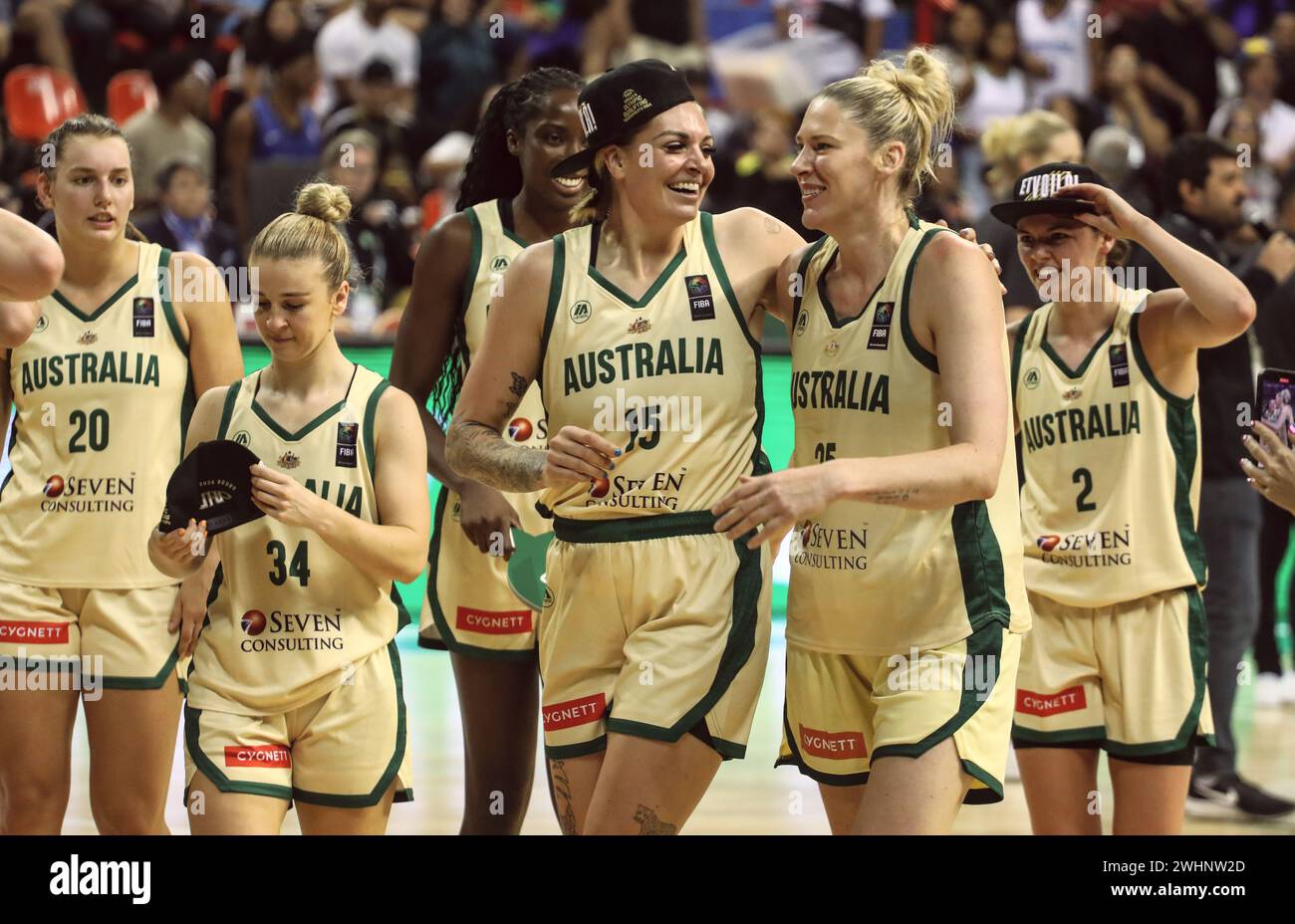 Belem, Brazil. 10th Feb, 2024. Basketball, Women: Olympic qualification ...