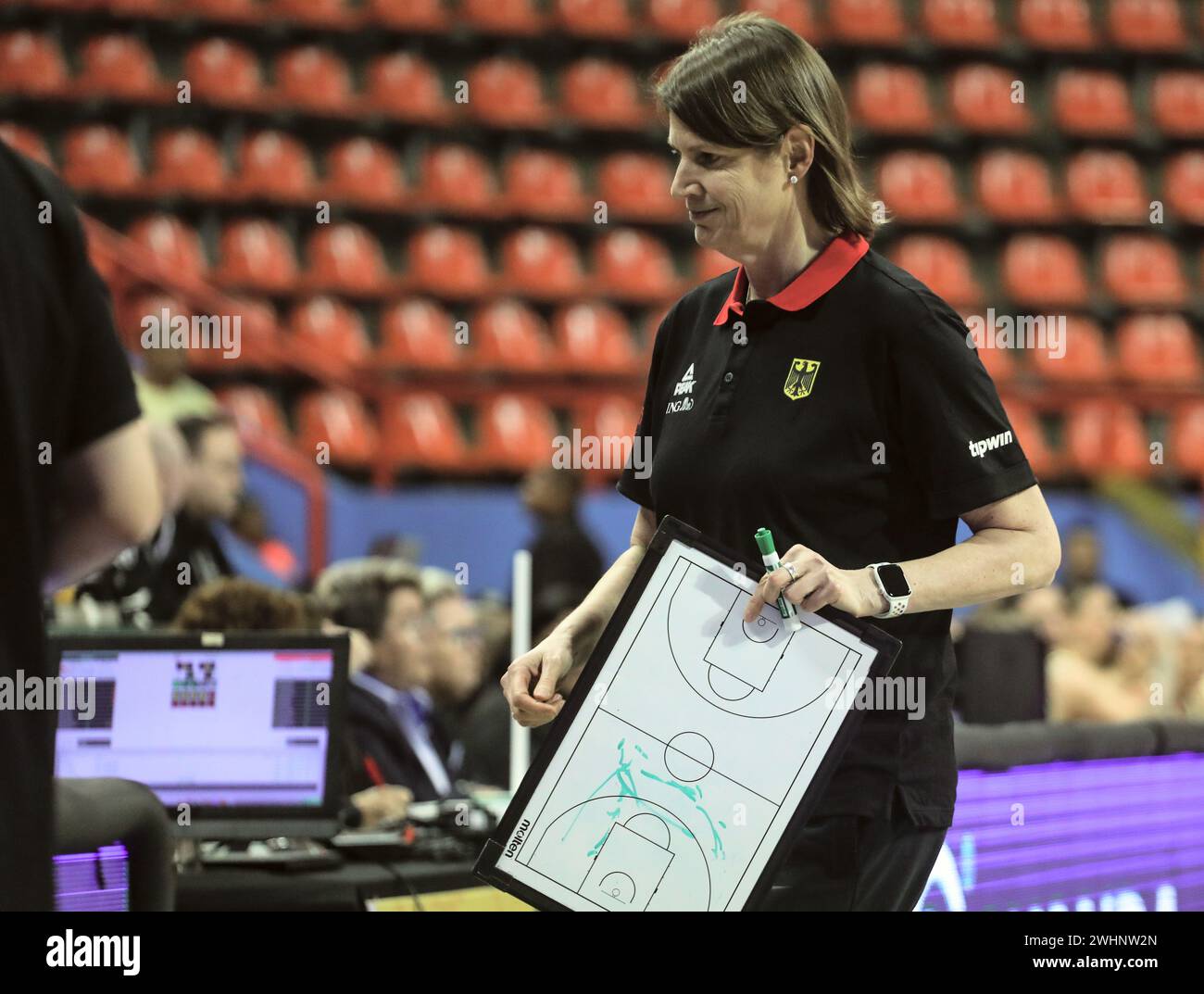 Belem, Brazil. 10th Feb, 2024. Basketball, Women: Olympic qualification ...