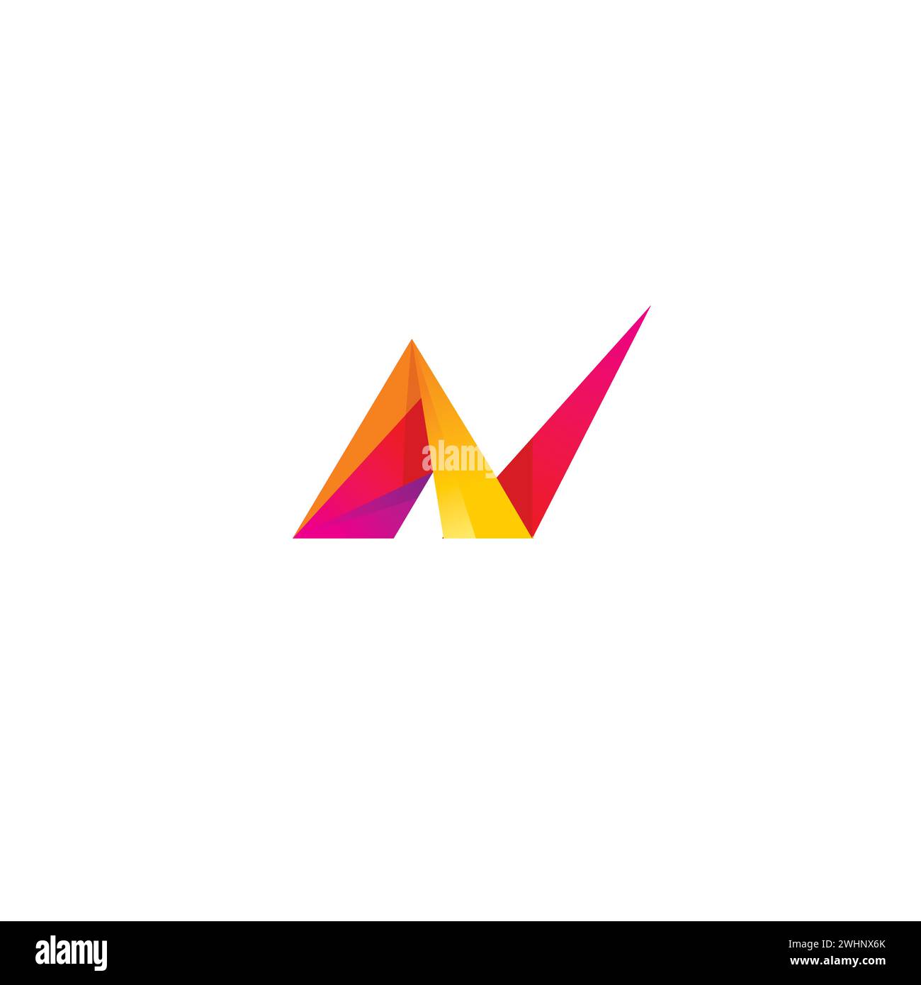 N Abstract Logo. Letter N Icon vector Stock Vector Image & Art - Alamy